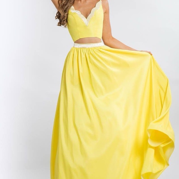 Rachel Allan | Dresses | Rachel Allan Yellow Prom Dress | Poshmark